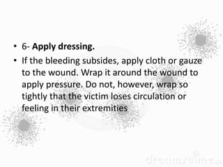 Gunshot first aid | PPTX