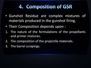 Gun shot residue | PPTX