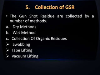 Gun shot residue | PPTX