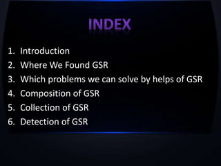 Gun shot residue | PPTX