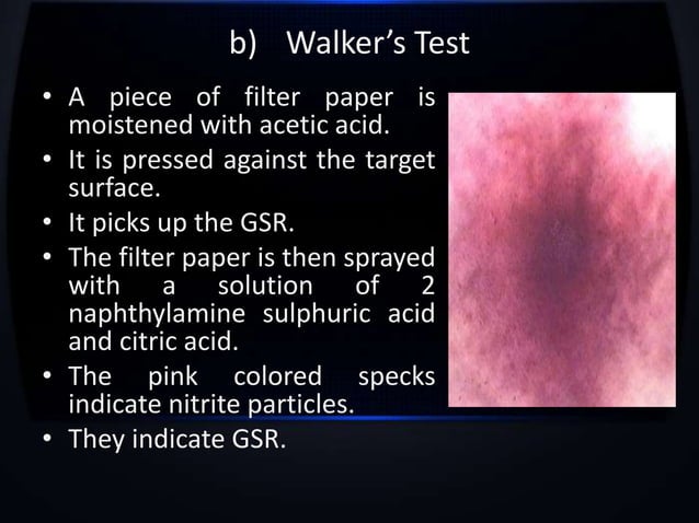 Gun shot residue | PPTX