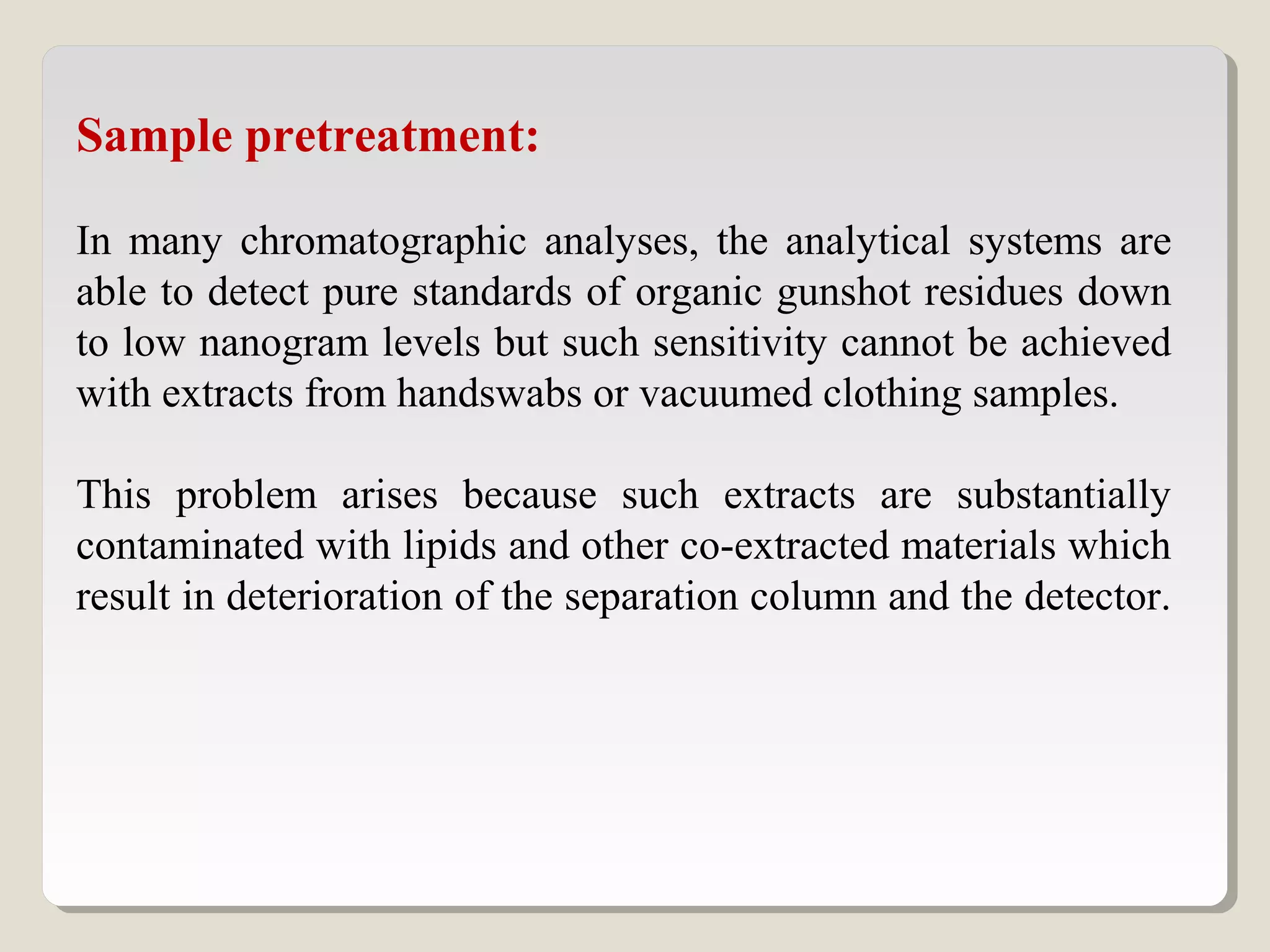 Gunshot residue, forensic analysis and interpretation ppt 03 | PPT