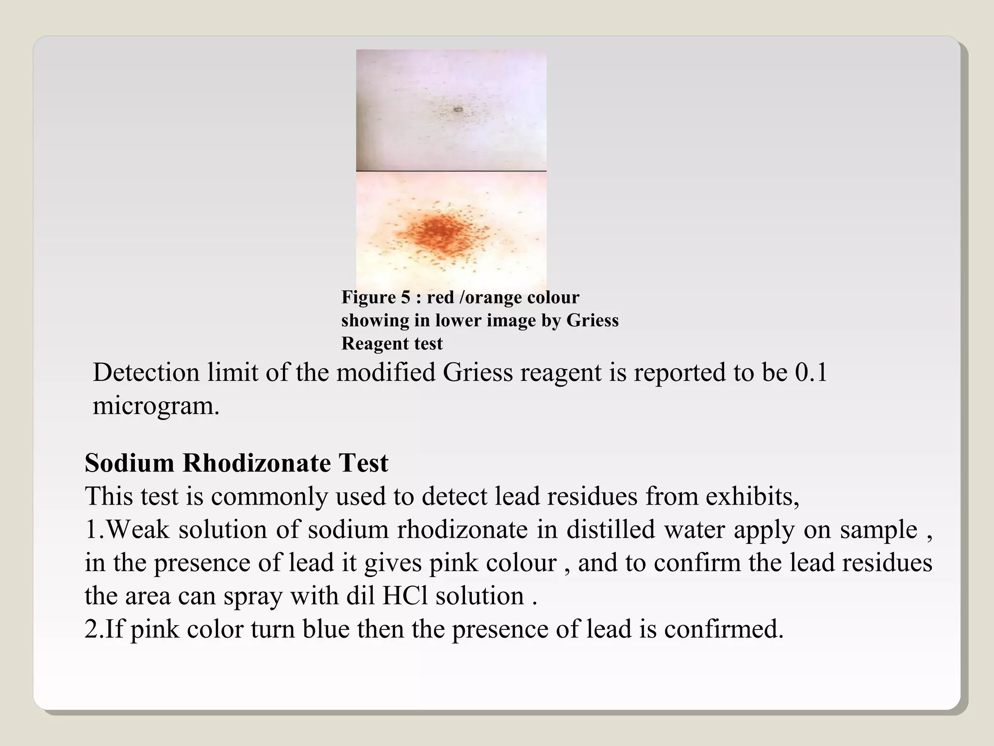 Gunshot residue, forensic analysis and interpretation ppt 03 | PPT