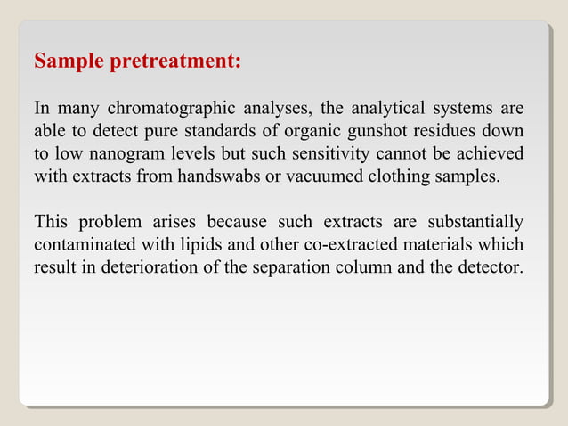 Gunshot residue, forensic analysis and interpretation ppt 03 | PPT ...
