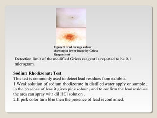 Gunshot residue, forensic analysis and interpretation ppt 03 | PPT