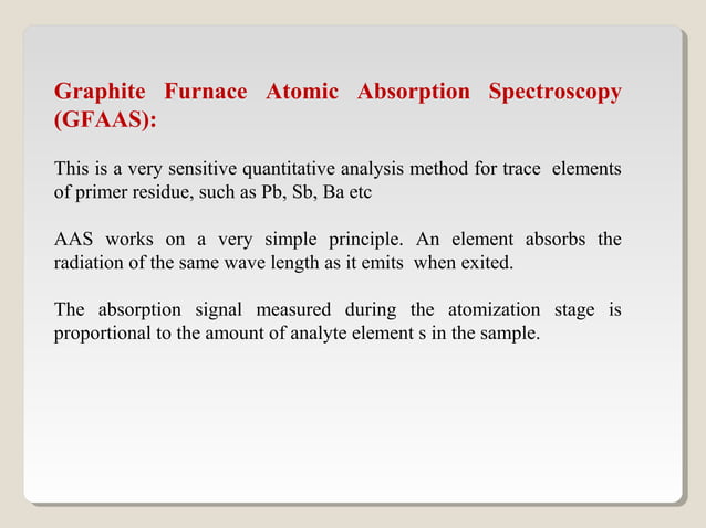 Gunshot residue, forensic analysis and interpretation ppt 03 | PPT ...