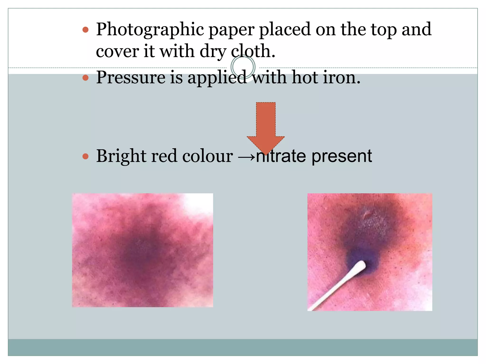 Chemical tests for GSR | PPTX
