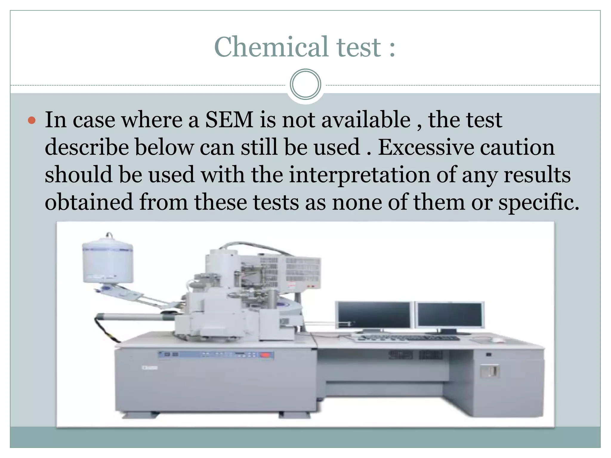 Chemical tests for GSR | PPTX