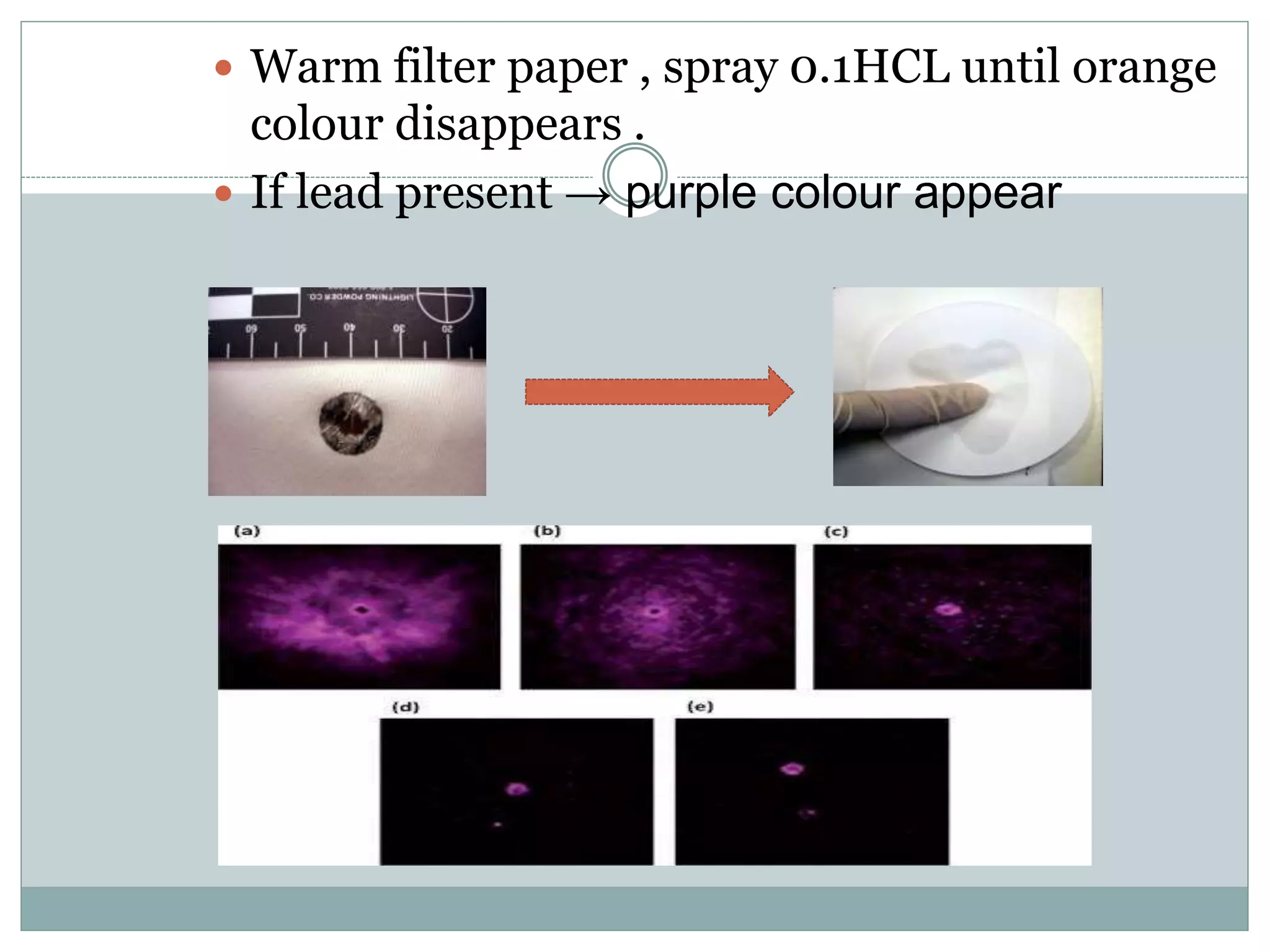 Chemical tests for GSR | PPTX