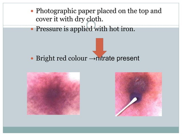 Chemical tests for GSR | PPTX | Arms & Ammunition | Sensitive Topics