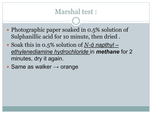 Chemical tests for GSR | PPTX | Arms & Ammunition | Sensitive Topics