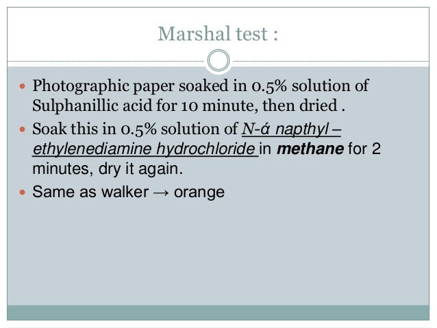 Chemical Tests For Gsr