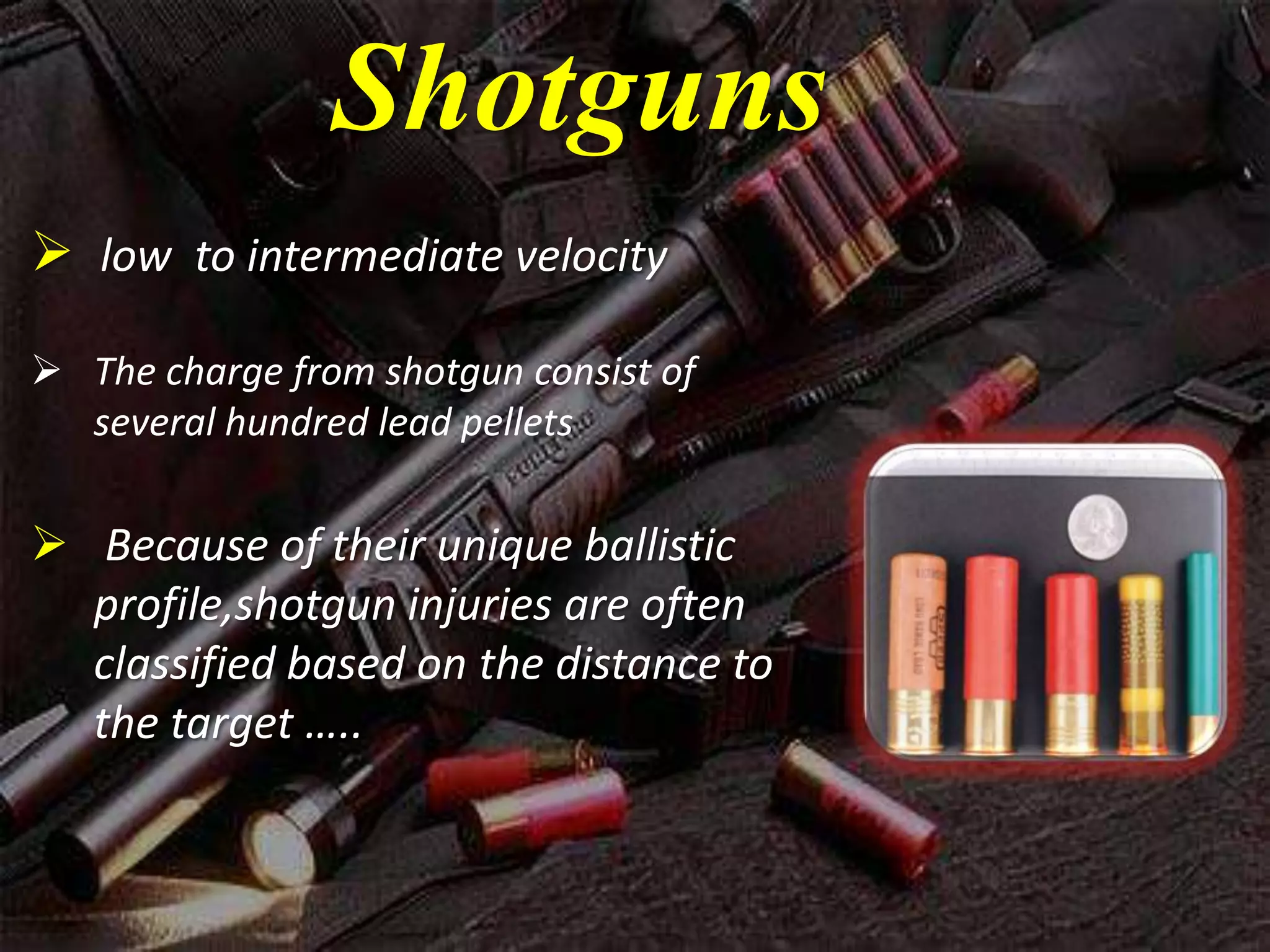 Gunshot wounds | PPTX