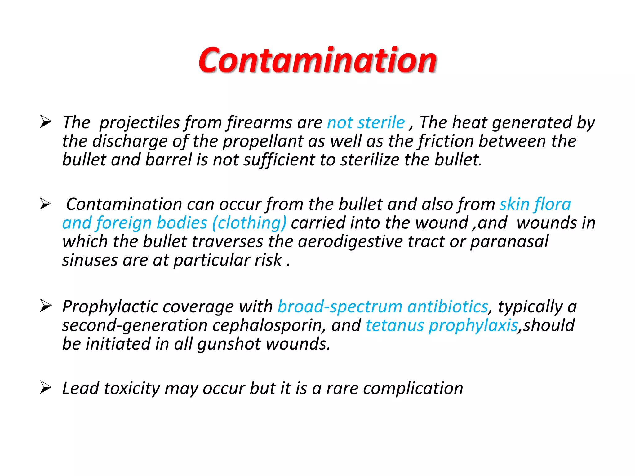Gun shot wounds | PPTX