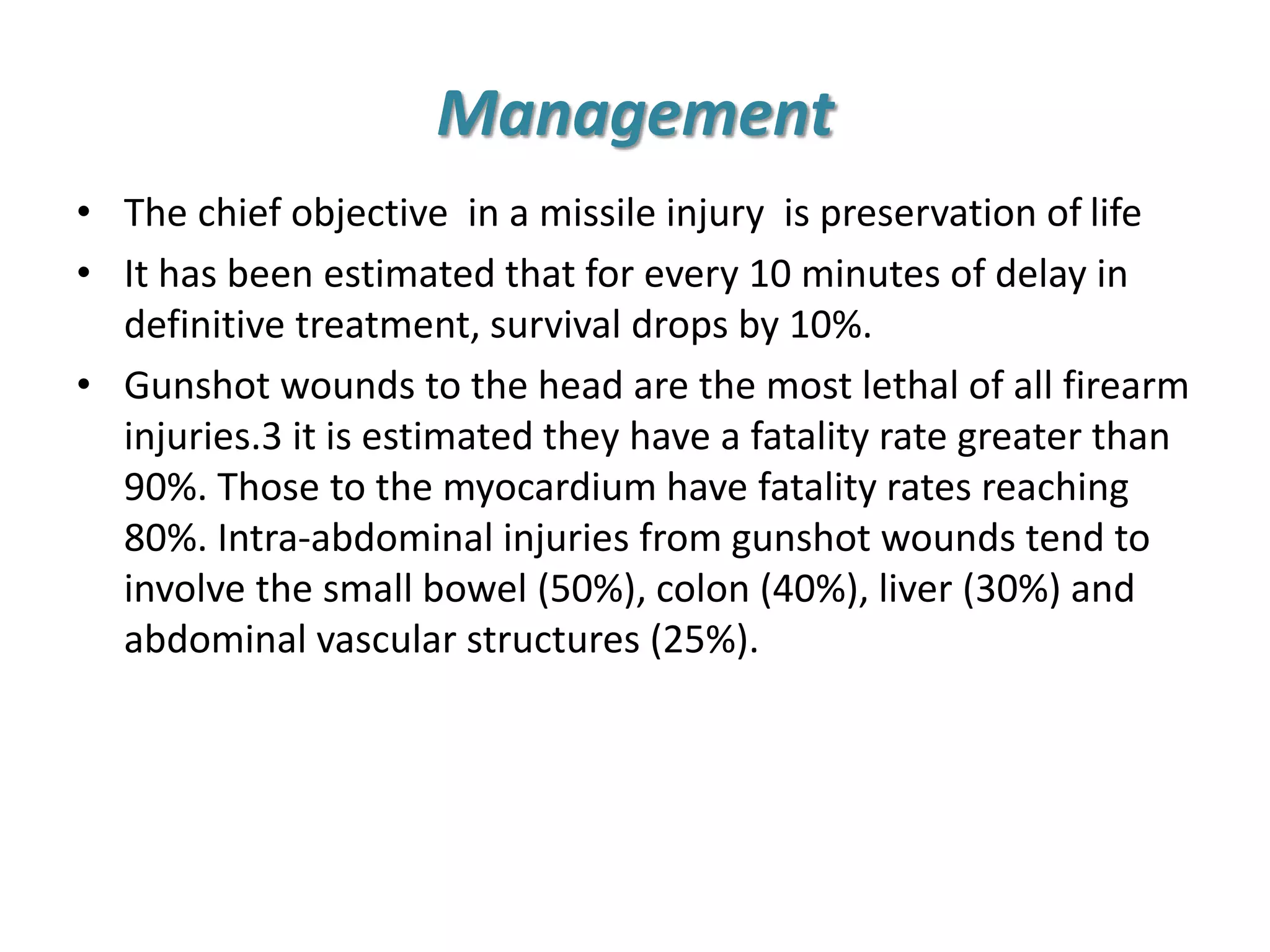 Gun shot wounds | PPTX