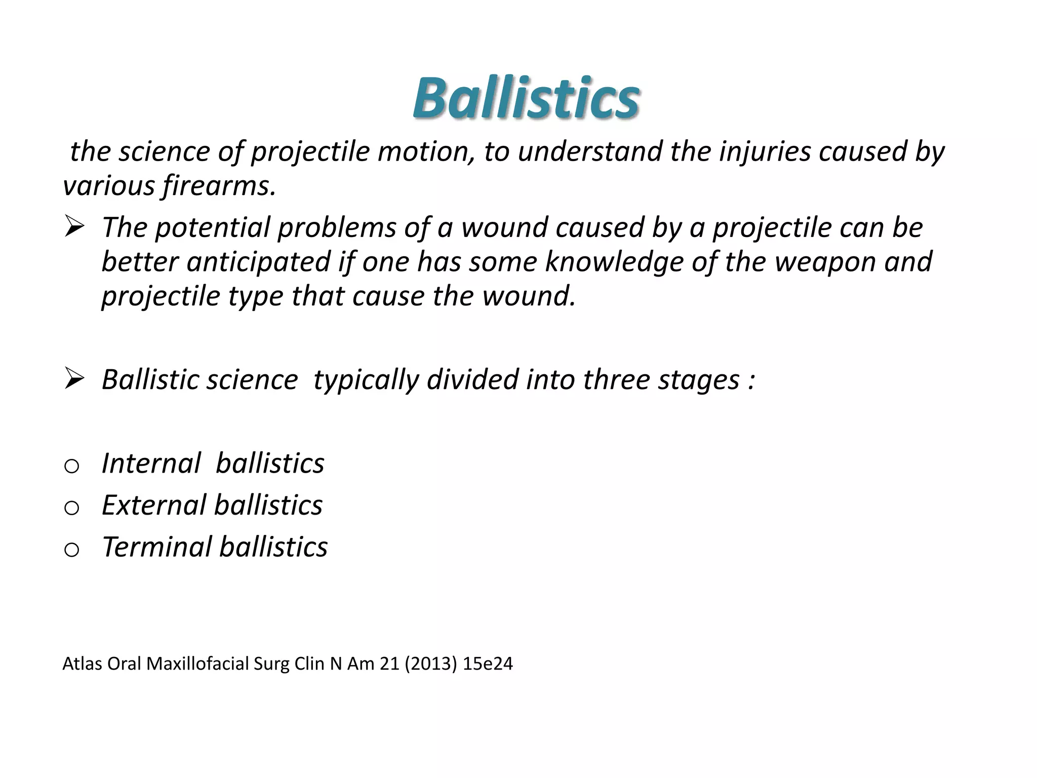 Gun shot wounds | PPTX