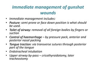 Emergency Gunshot Wound Treatment