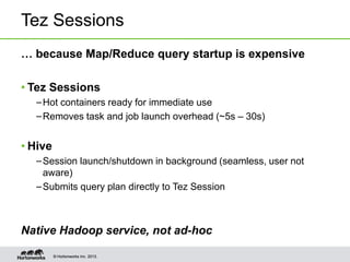 Gunther hagleitner：apache hive & stinger | PDF