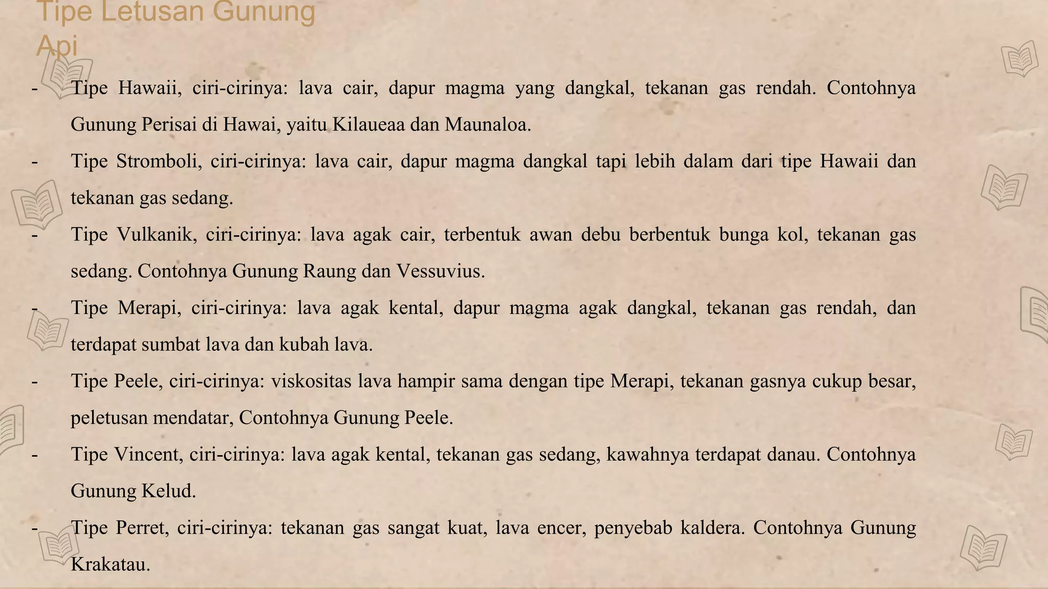 Gunung Api dan Tektonisme | PPTX