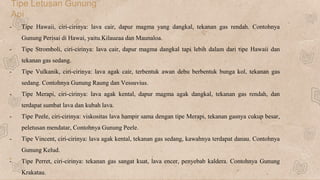 Gunung Api dan Tektonisme | PPTX
