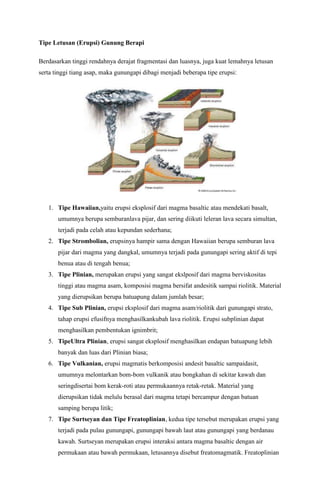 Gunung berapi | DOCX