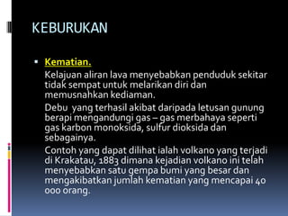 Gunung berapi (volkano) | PPTX