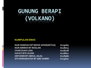 Gunung berapi (volkano) | PPTX