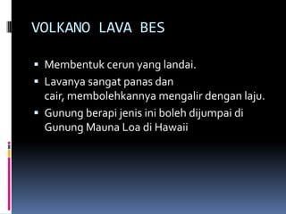 Gunung berapi (volkano) | PPTX