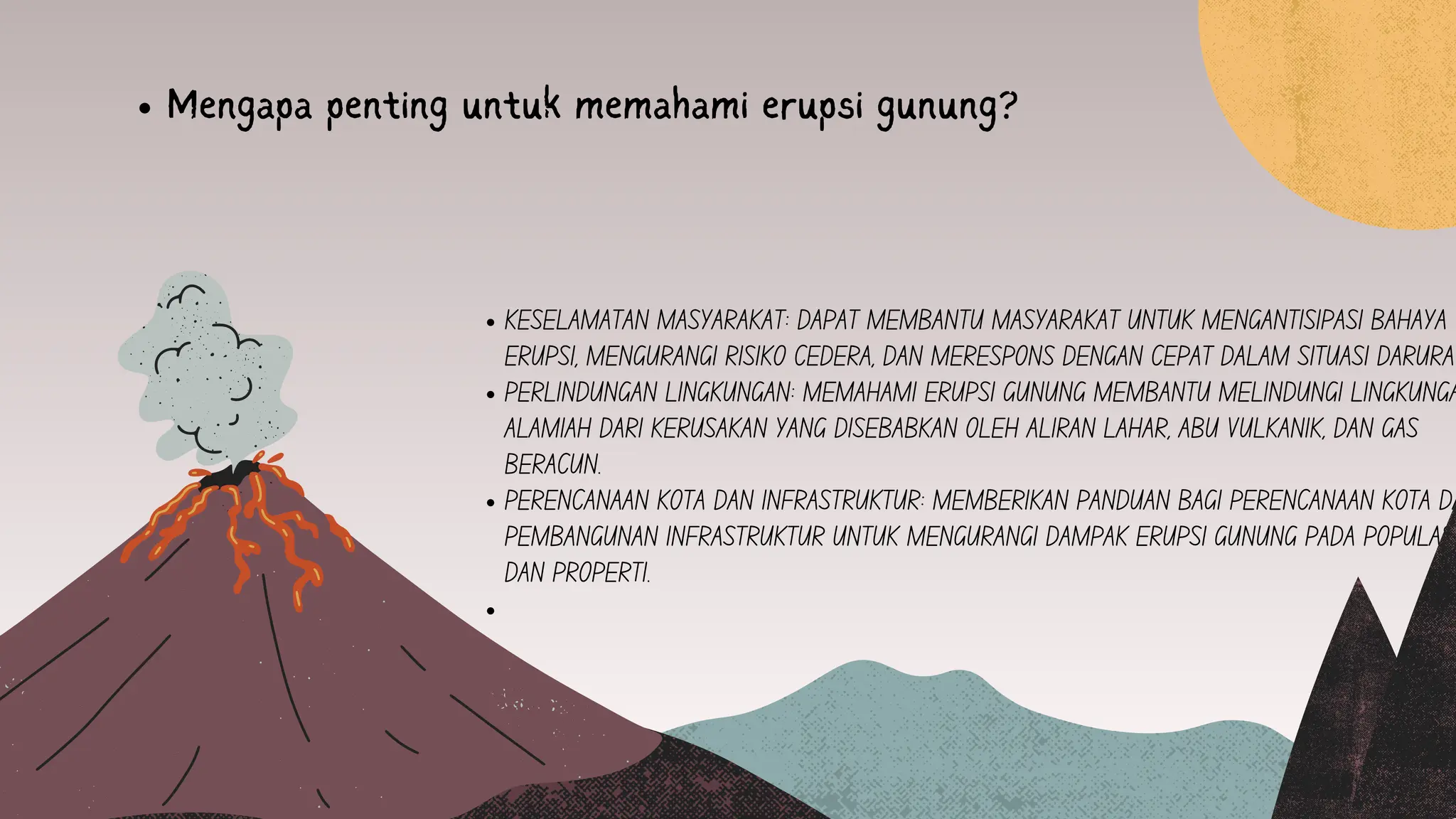 materi Projek IPAS tentang gunung erupsi-1 pdf cek | PDF