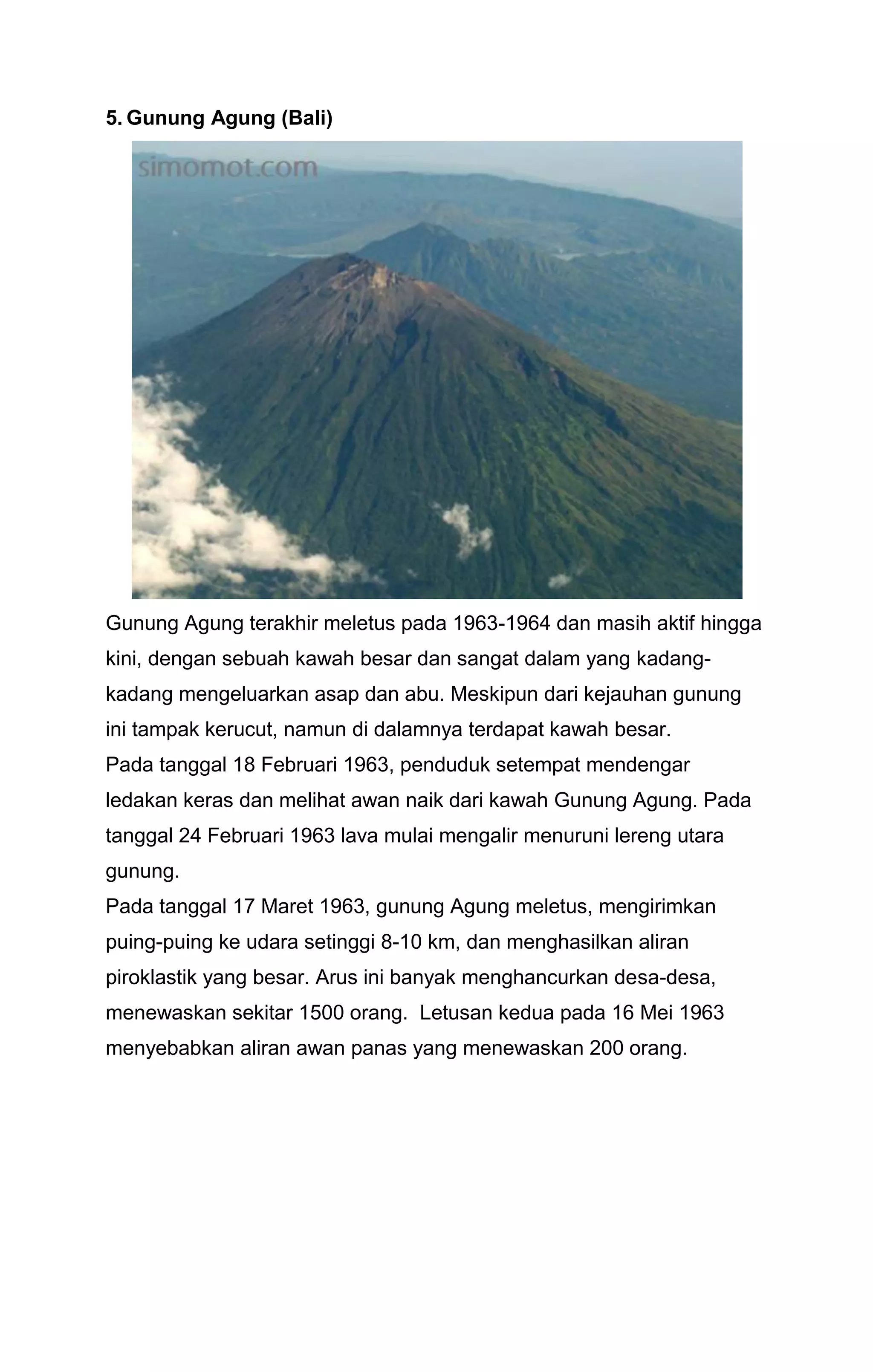 Gunung meletus | DOCX
