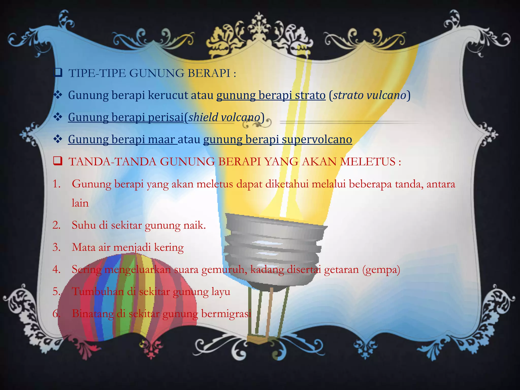 Gunung meletus | PPTX