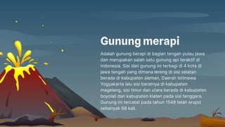 Sejarah Gunung Merapi dan Catatan Erupsi | PDF