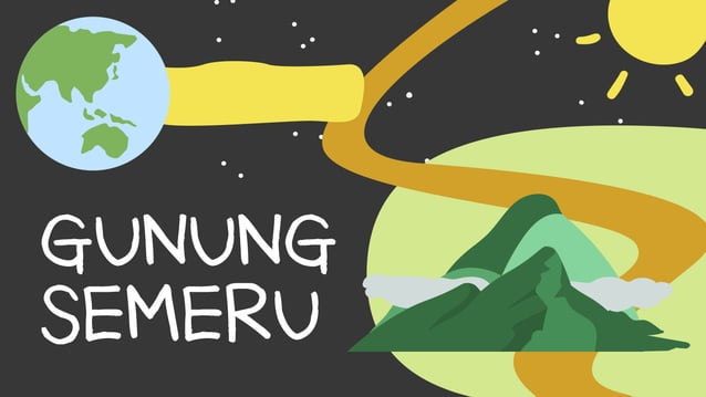 PPT mengenai sejarah, lokasi, tipe, dan dampak letusan Gunung Semeru | PPT