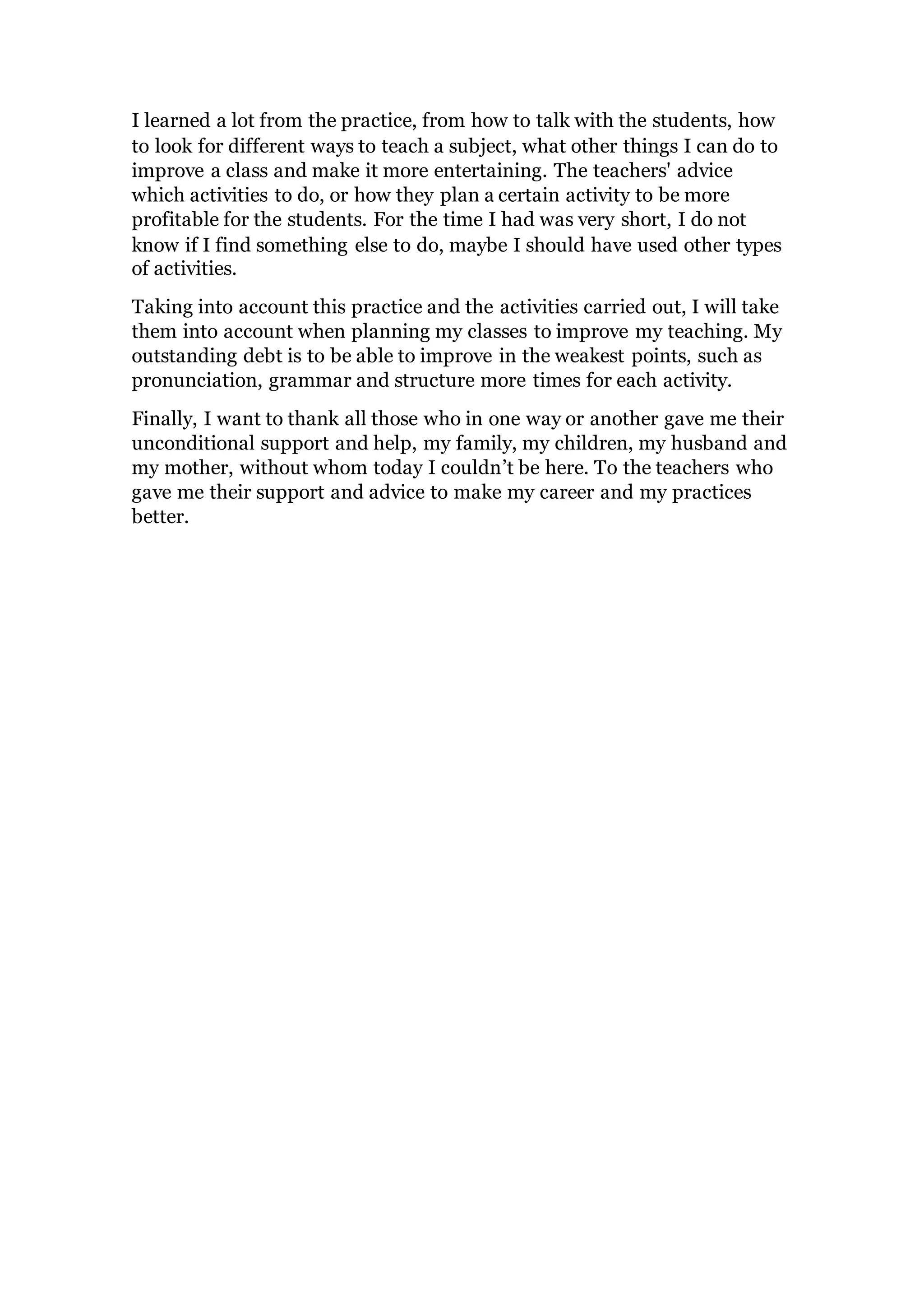 Gunzelmann tpd - final reflection | PDF