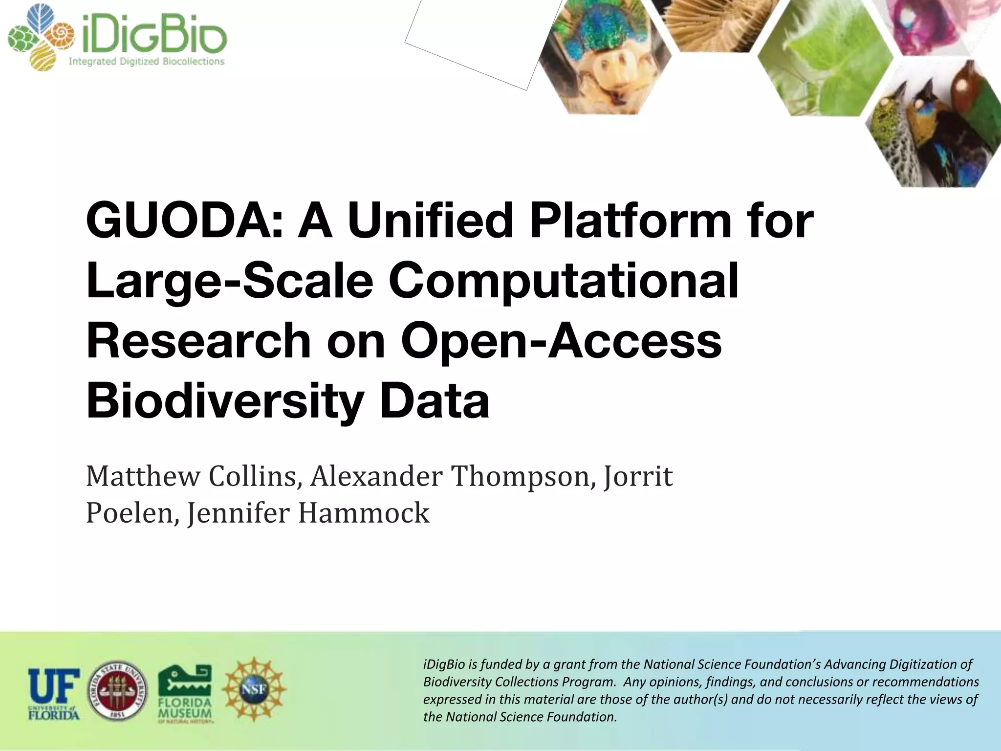 GUODA: A Unified Platform for Large-Scale Computational Research on Open-Access Biodiversity ...