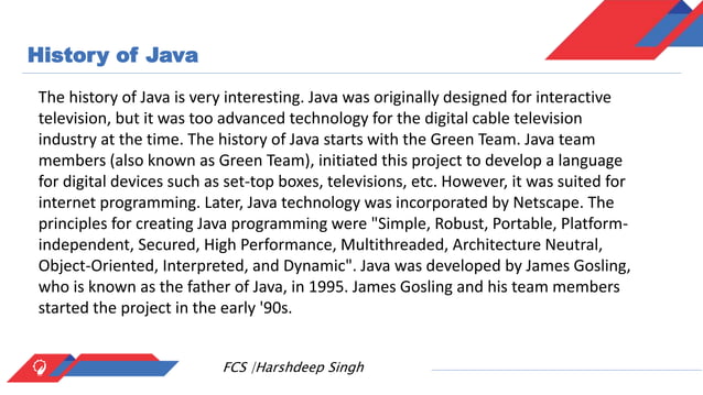 Basics of Java | PPT