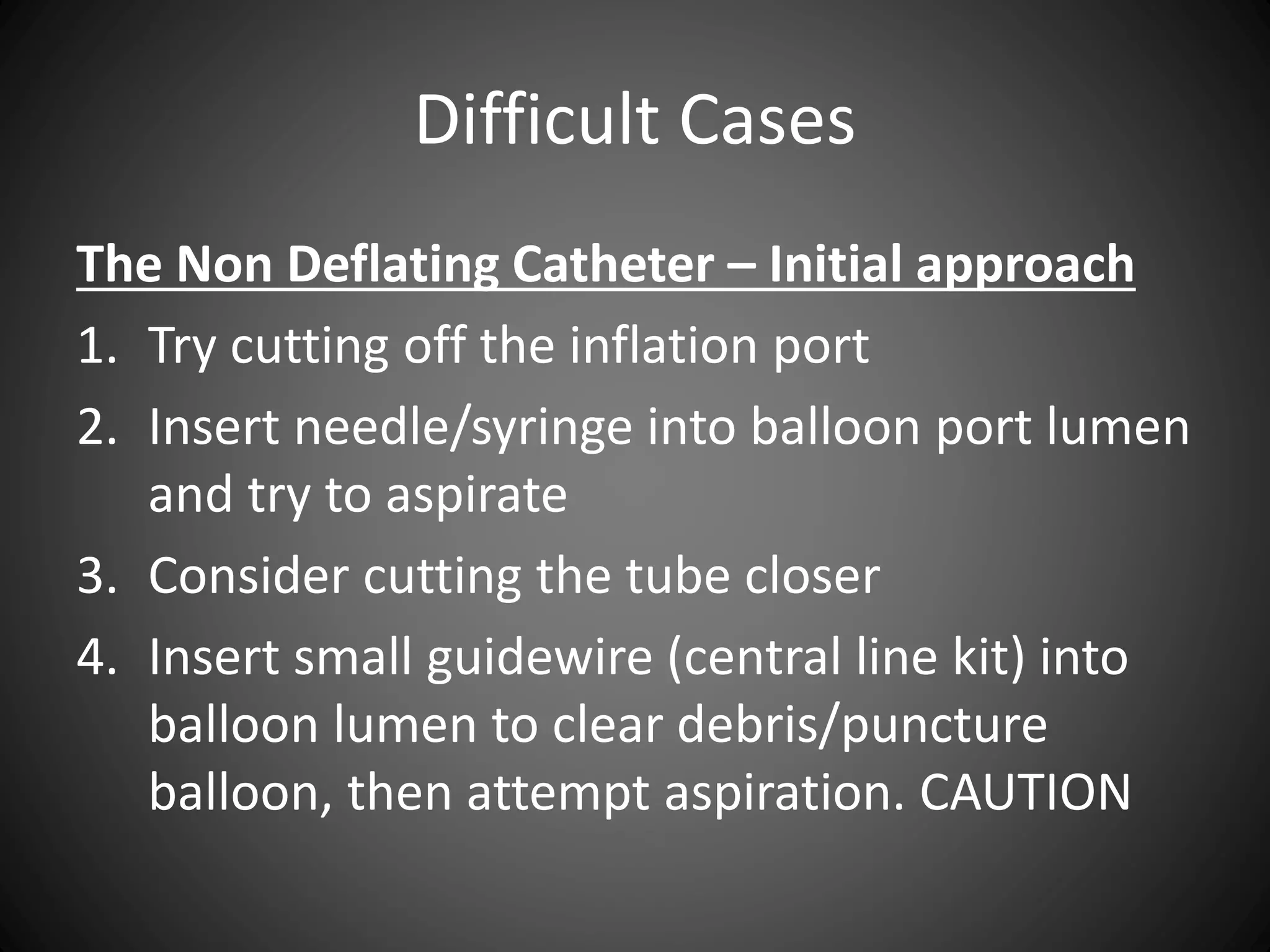 Urologic Procedures in the Emergency Department | PPTX