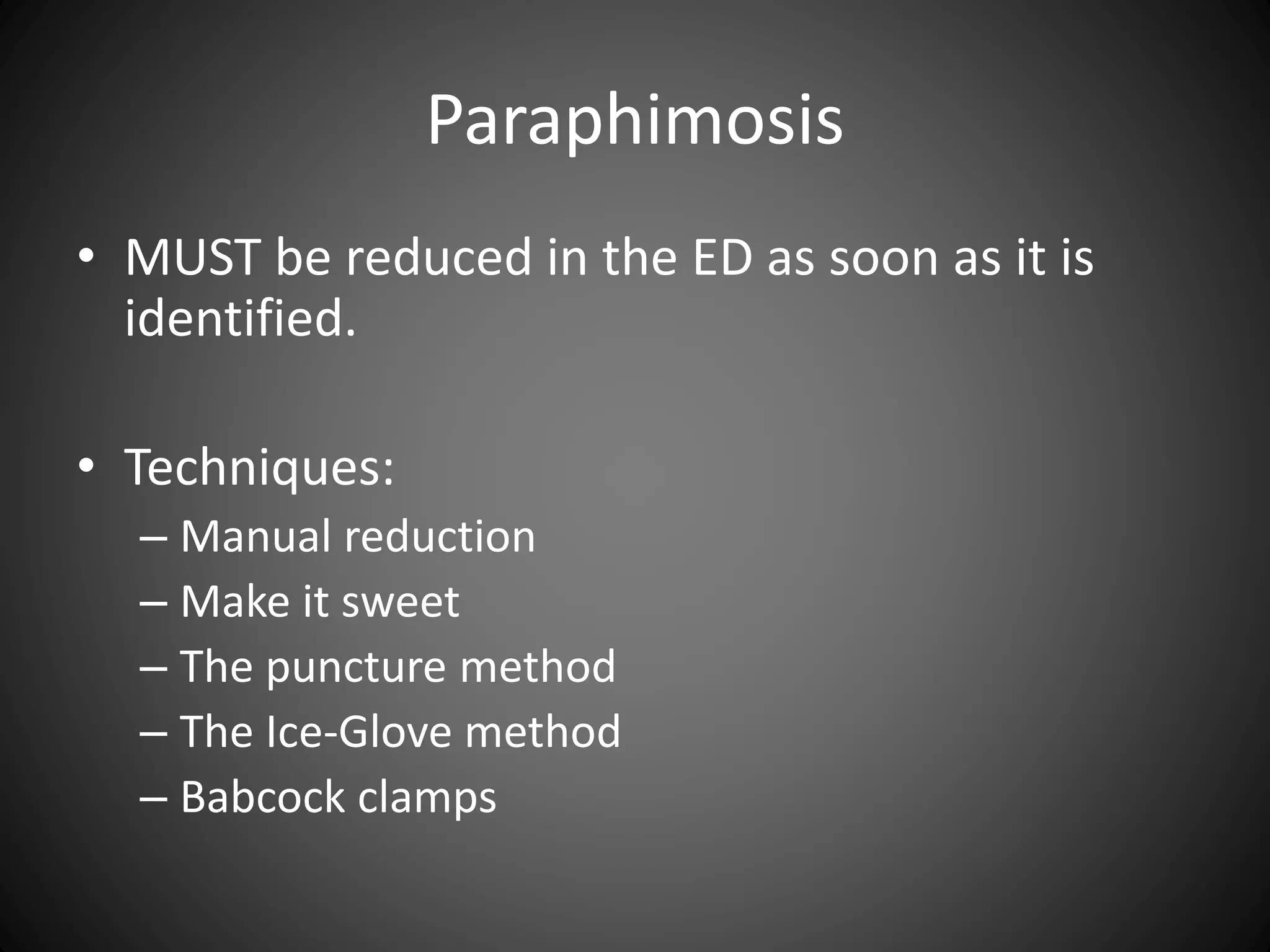 Urologic Procedures in the Emergency Department | PPTX