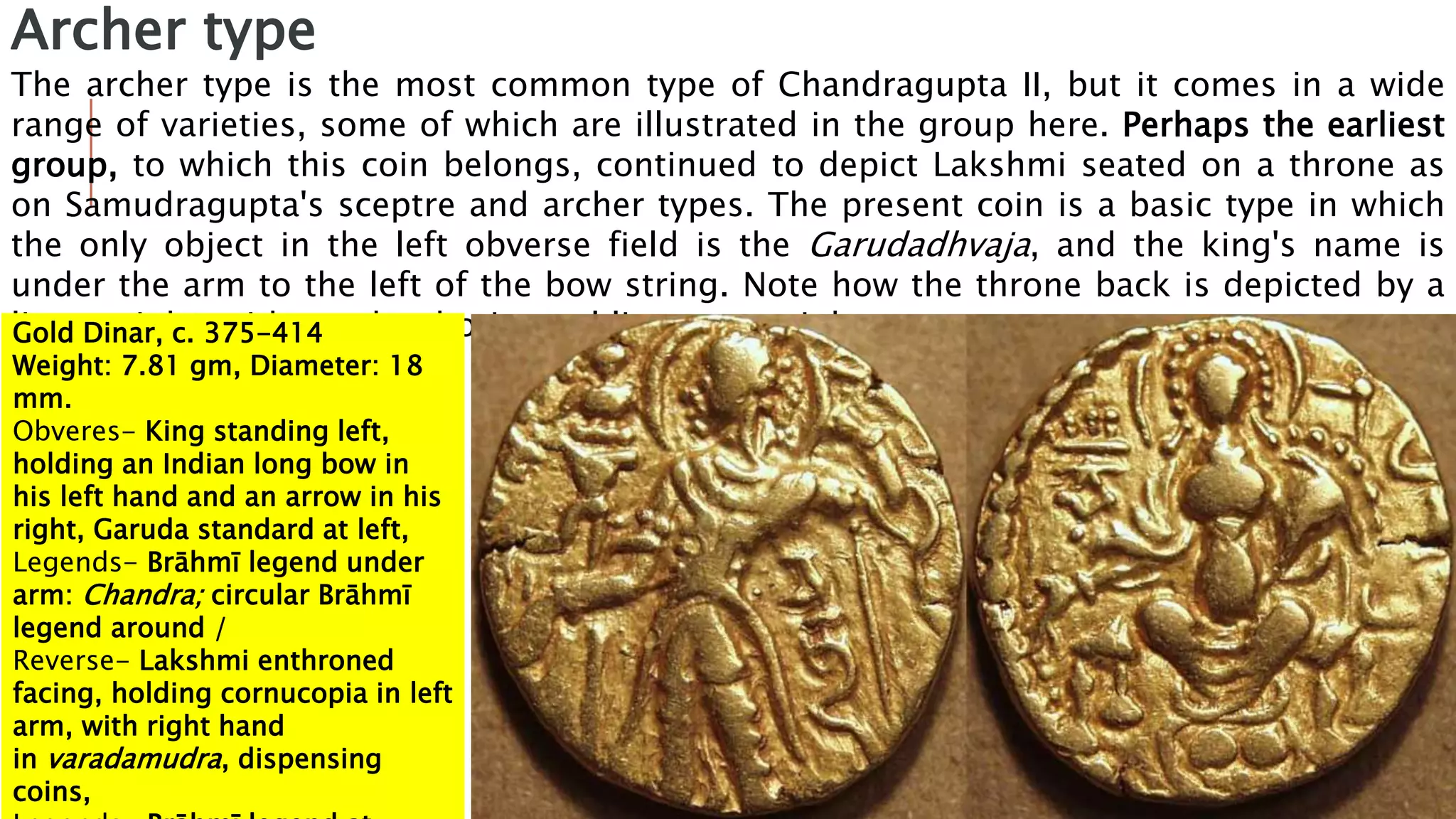 Coins of Gupta Period (Samudragupta & Chandragupta II) | PPTX