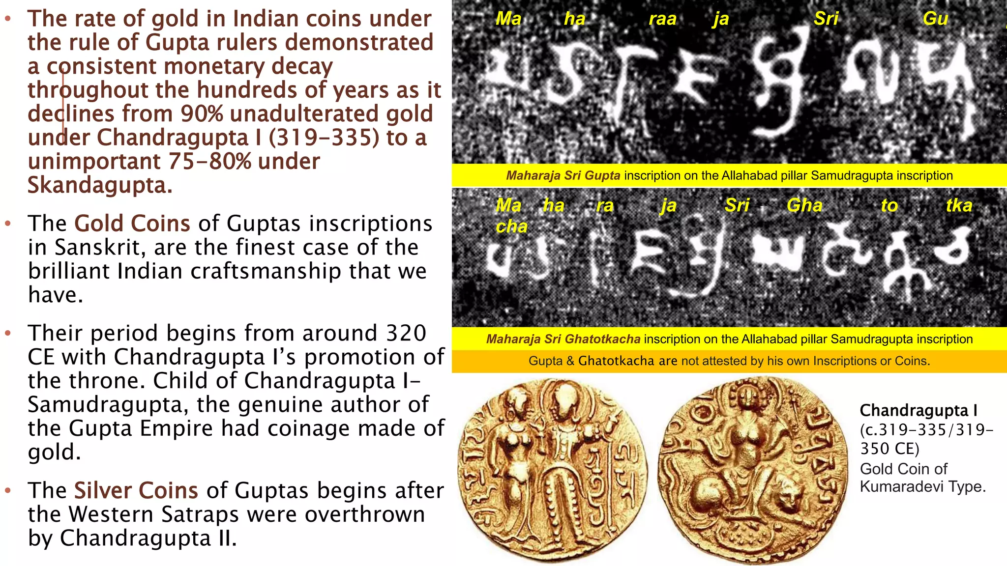Coins of Gupta Period (Samudragupta & Chandragupta II) | PPTX