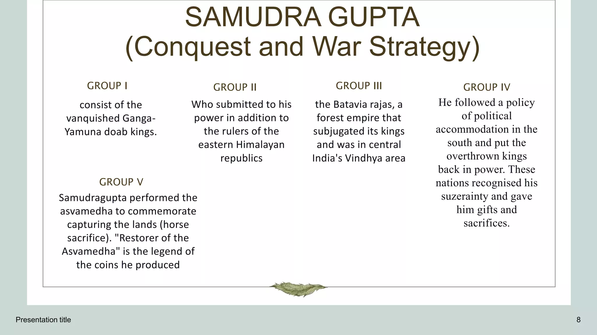 Gupta empire and military warfare | PPTX