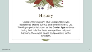 Gupta empire and military warfare | PPTX | Hinduism | Religion ...