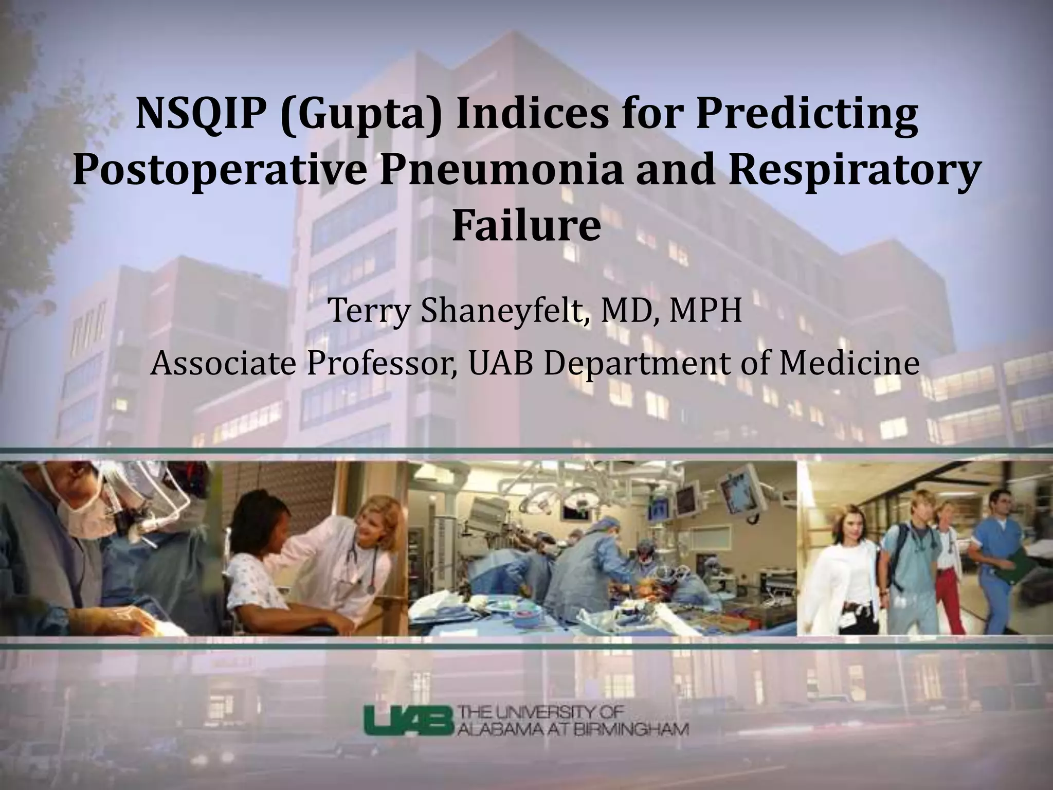 Gupta indices for postop pulmonary complications | PPTX | Lung and ...