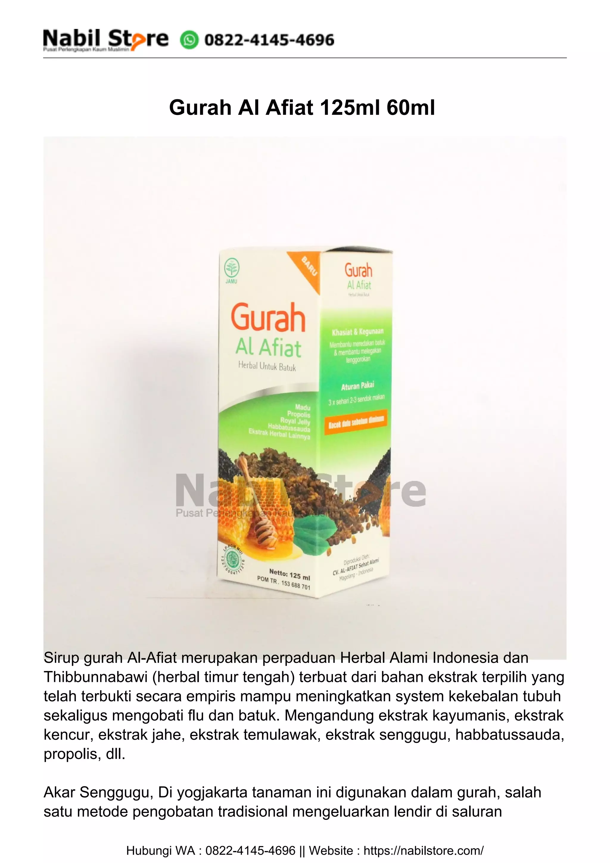 Toko Herbal Gurah al-afiat-125ml-60ml | PDF