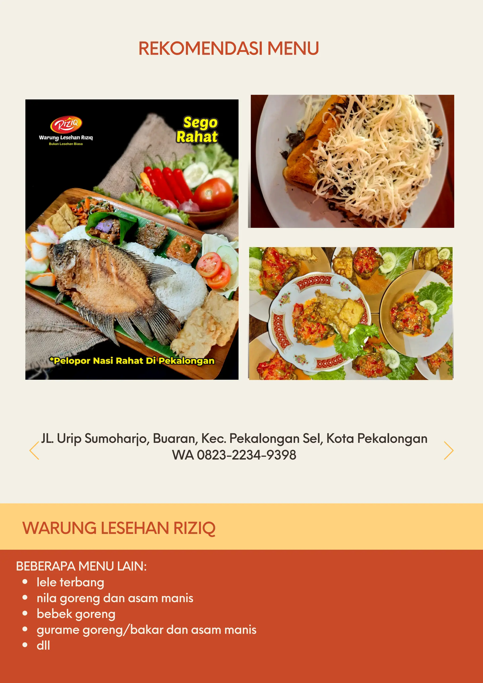 Tempat makan disertai tempat meeting / rapat di pekalongan. | PDF