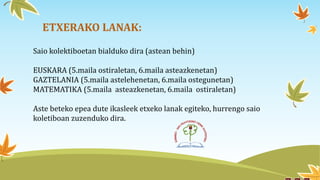 Gurasoekin bilera 2017 2018 | PPTX