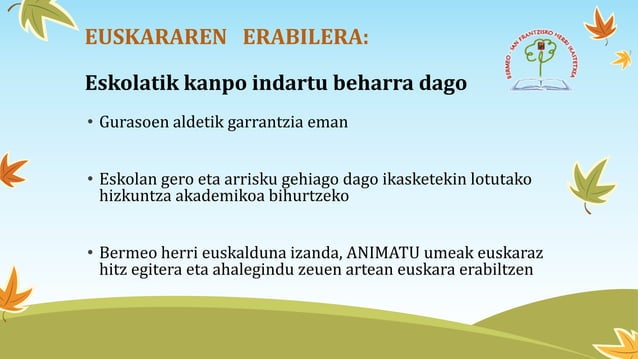 Gurasoekin bilera 2017 2018 | PPT