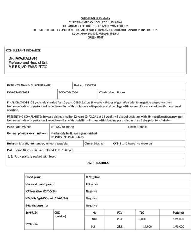 Format for discharge summary in Gynecology.docx