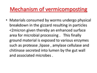 ORGANIC FORMING , VERMICOMPOST. | PPTX