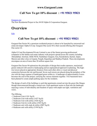 Gurgaon one location map | PDF